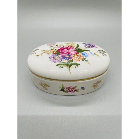 Accents | Vintage 1983 Kpm Made In Japan Oval Trinket Box | Poshmark